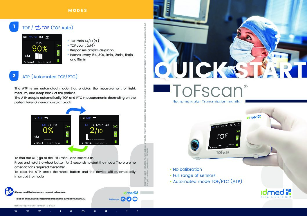 Quick-Start-TOF-V2-EN – 2021-04-20 | IDMED